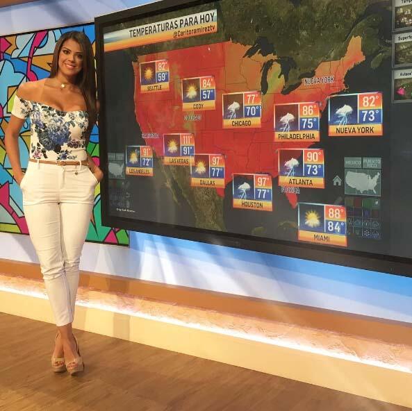 Carolina Ramírez derrite el pronóstico del clima con su outfit - Univision